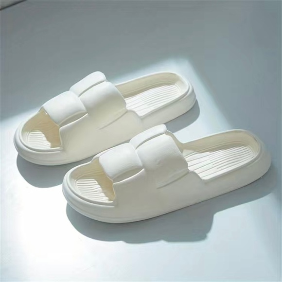 Shoes | Quilted Slides Lightweight Nonslip Open Toe Sandal Shoes White ...